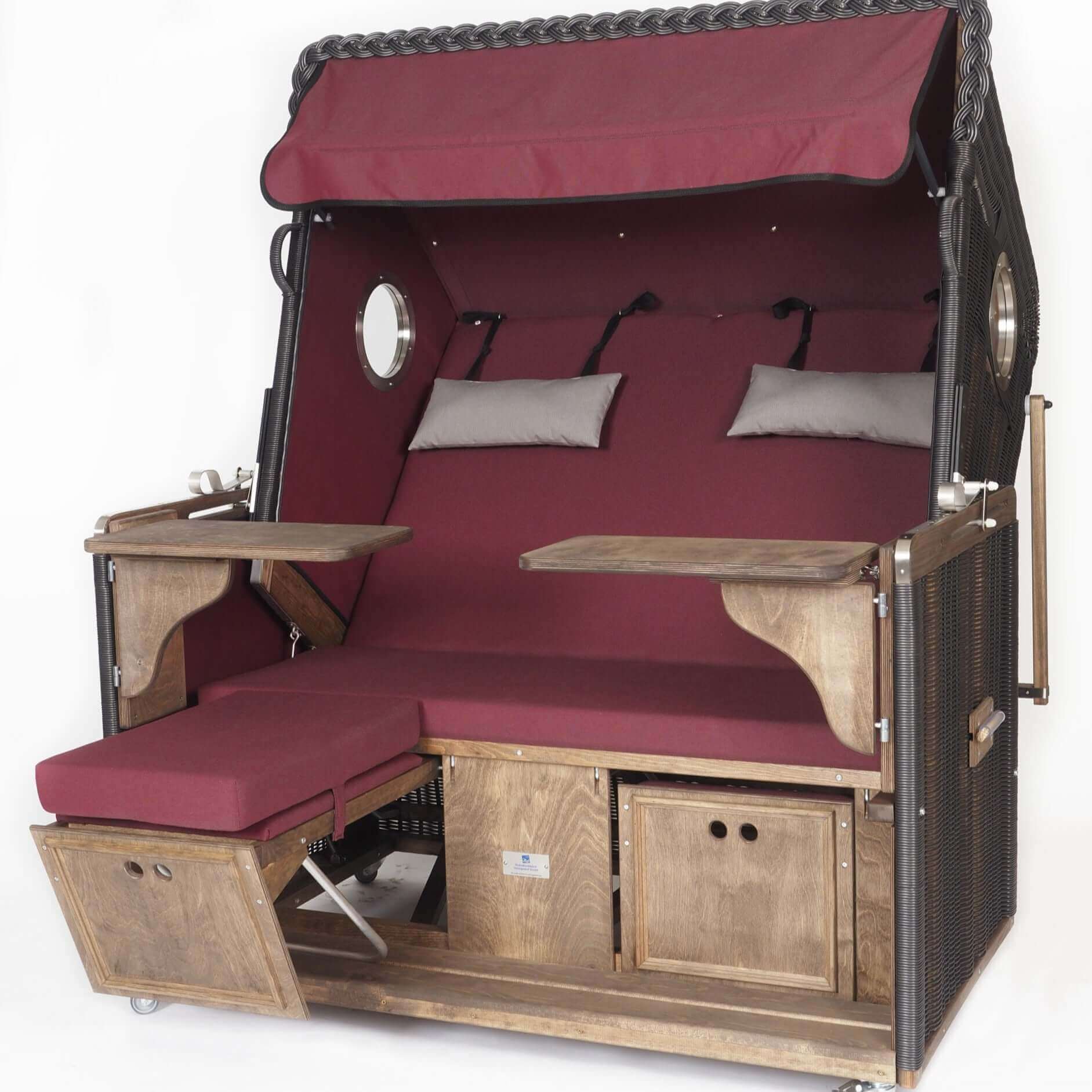 Strandkorb Heringsdorf Modell Juist 2,5 XL-Sitzer, wie abgebildet